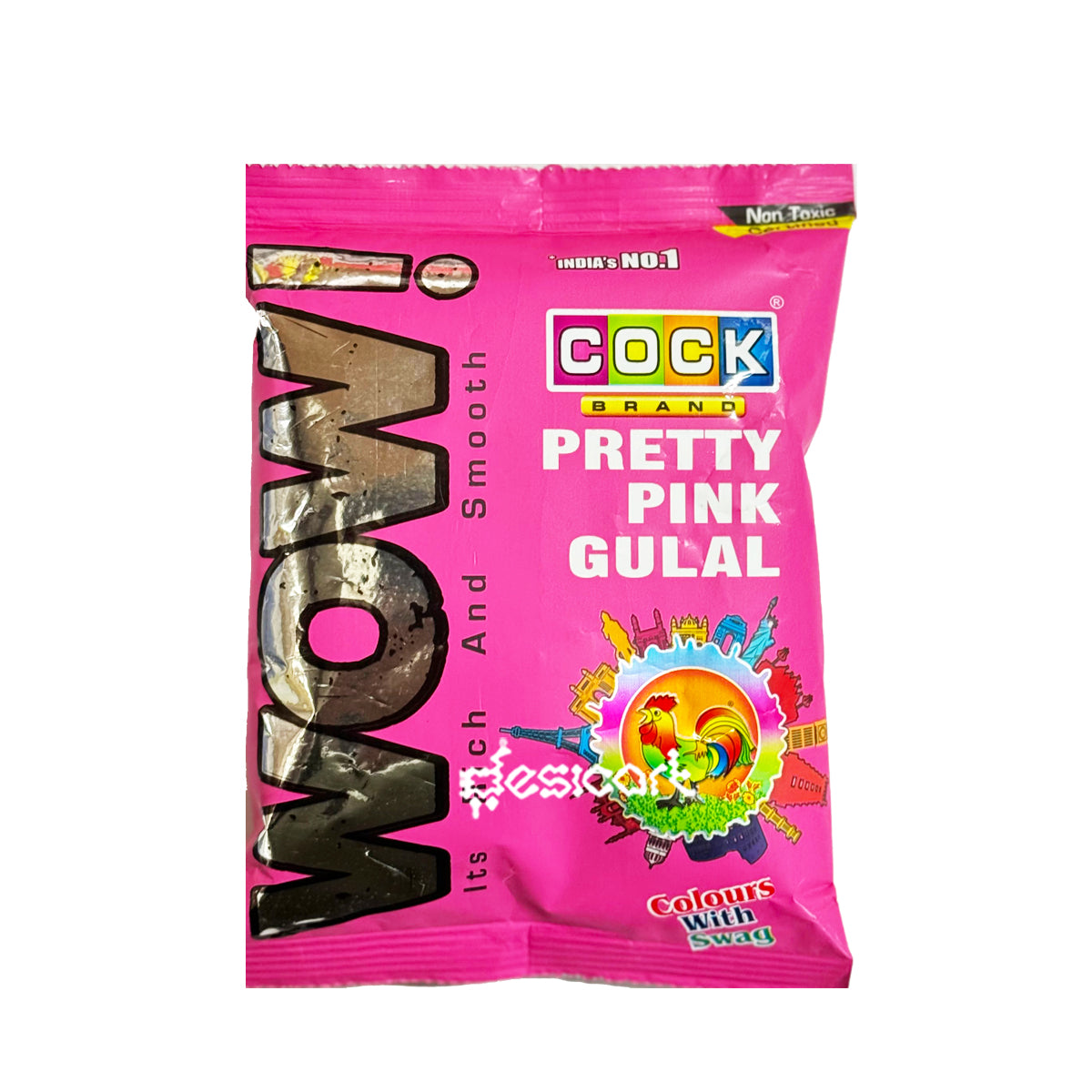 COCK BRAND PINK GULAL HOLI COLOUR 80G