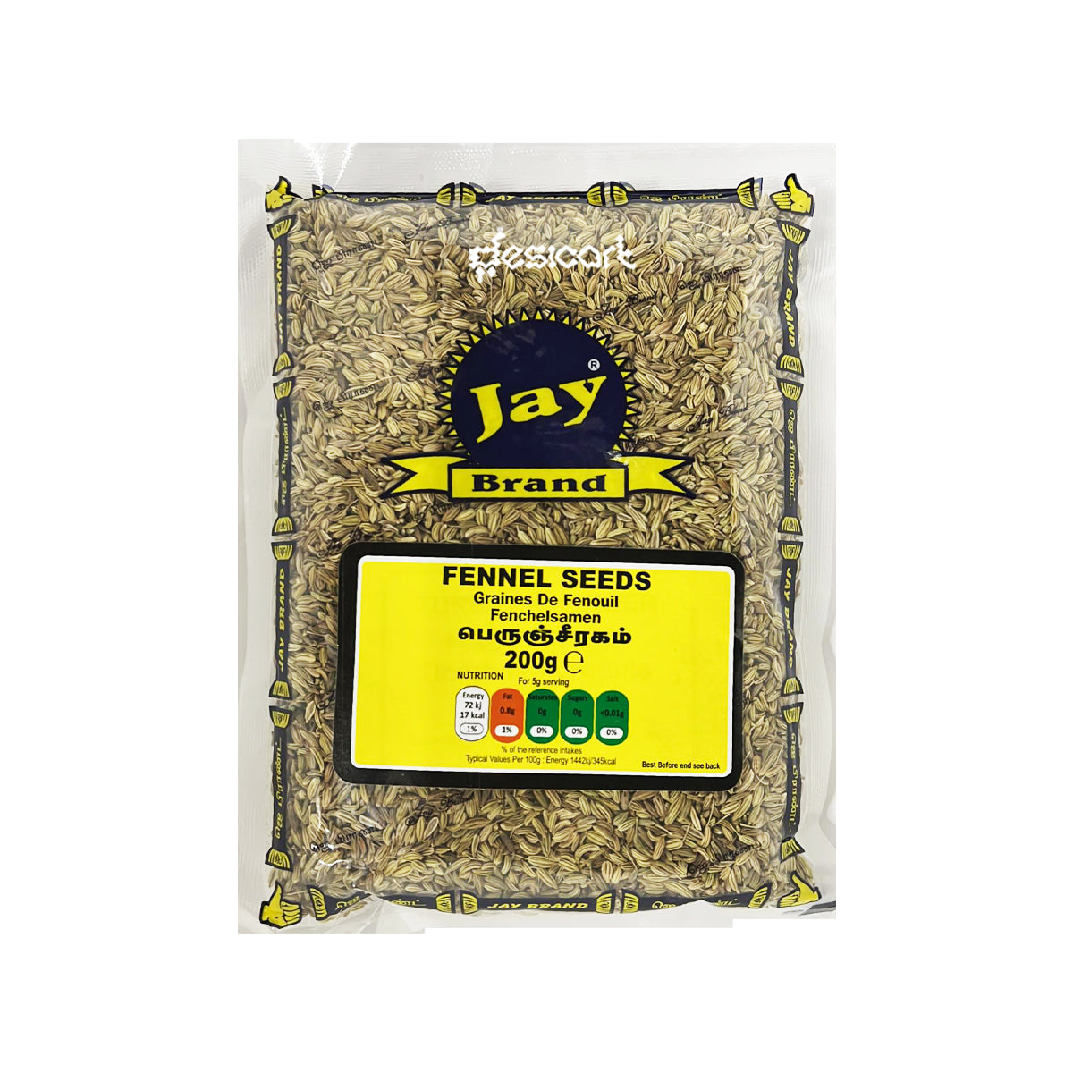 JAY BRAND FENNEL SEEDS 200G