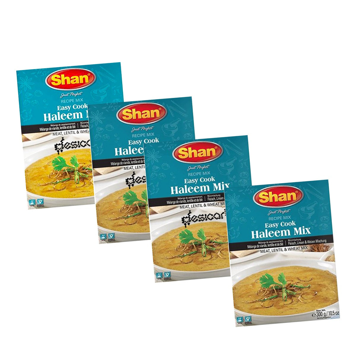 SHAN EASY COOK HALEEM MASALA MIX 300G(PACK OF 4)