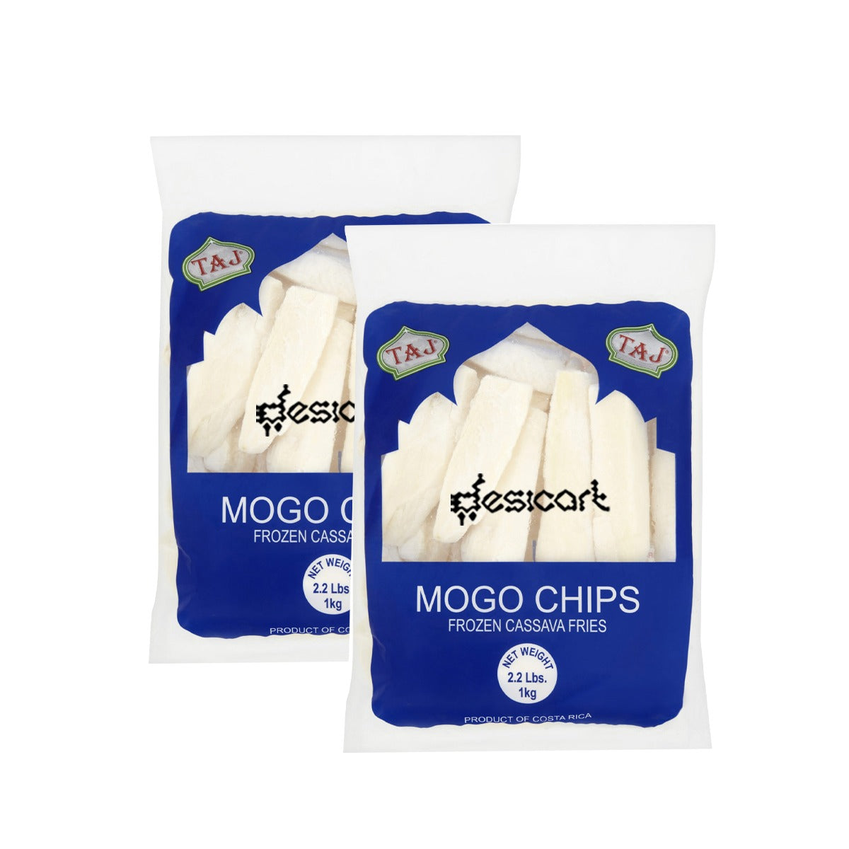 TAJ MOGO CHIPS/FROZEN CASSAVA FRIES(PACK OF 2) 1KG