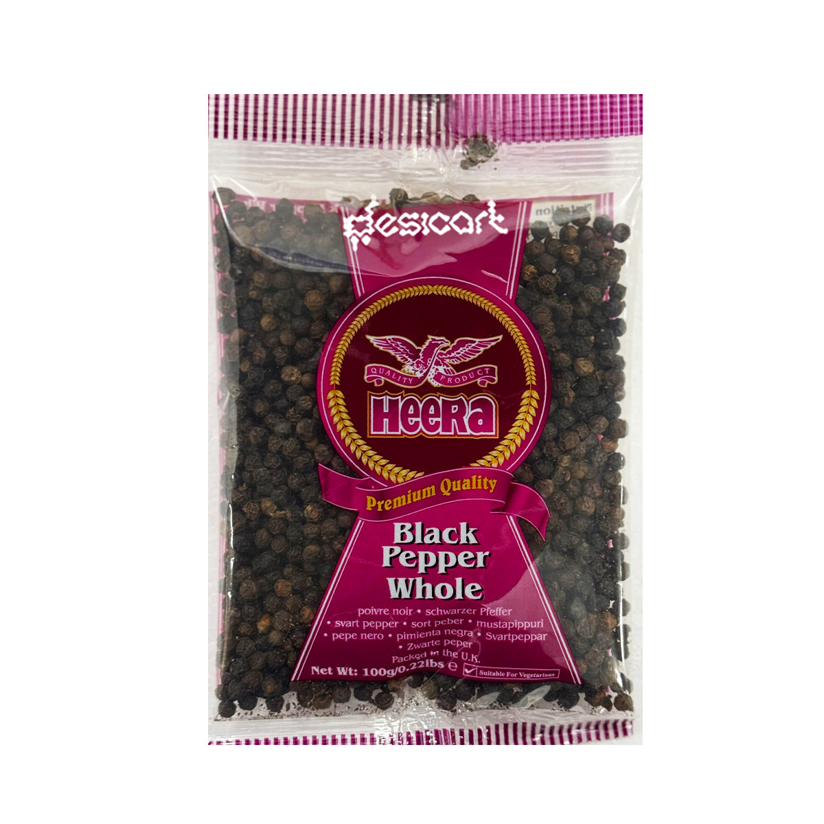 HEERA BLACK PEPPER WHOLE 100GM