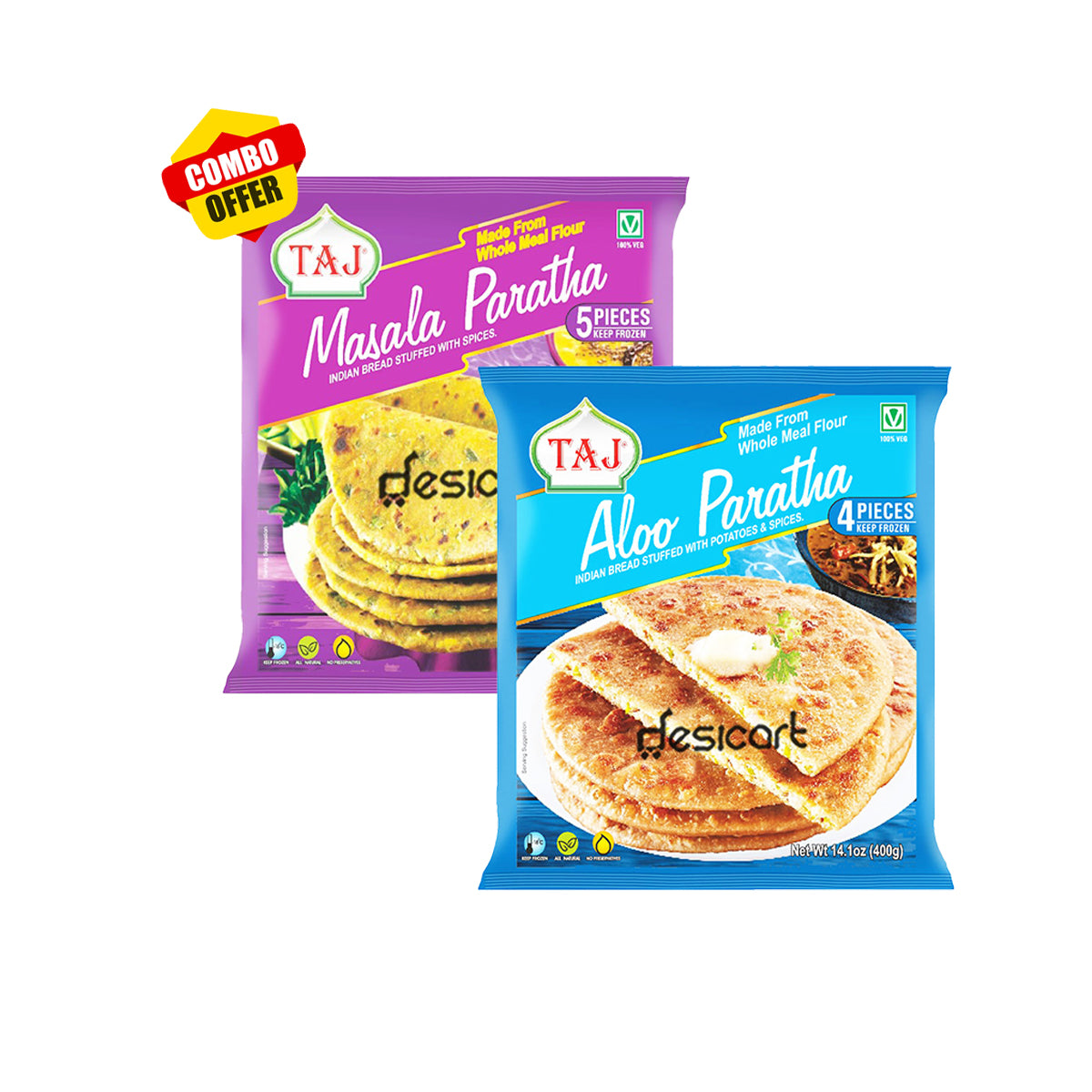 TAJ ALOO AND MASALA PARATHA - COMBO PACK